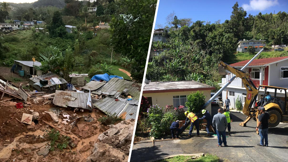 Derrumbe provoca estragos en barrio de Barranquitas – Telemundo Puerto Rico
