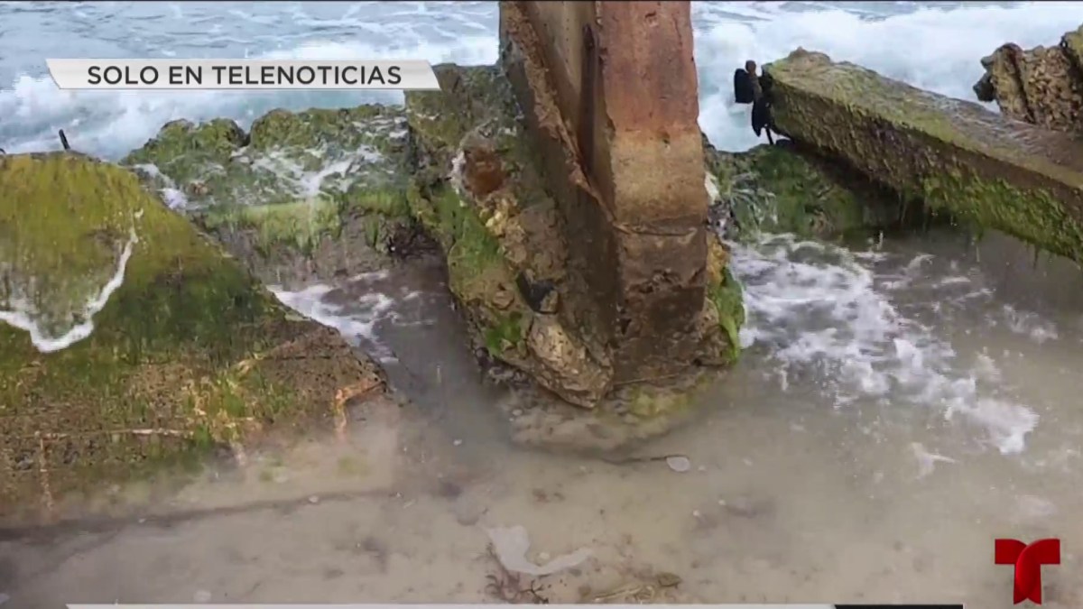 Fuerte oleaje y erosión provocan colapso de muro en Ocean Park ...