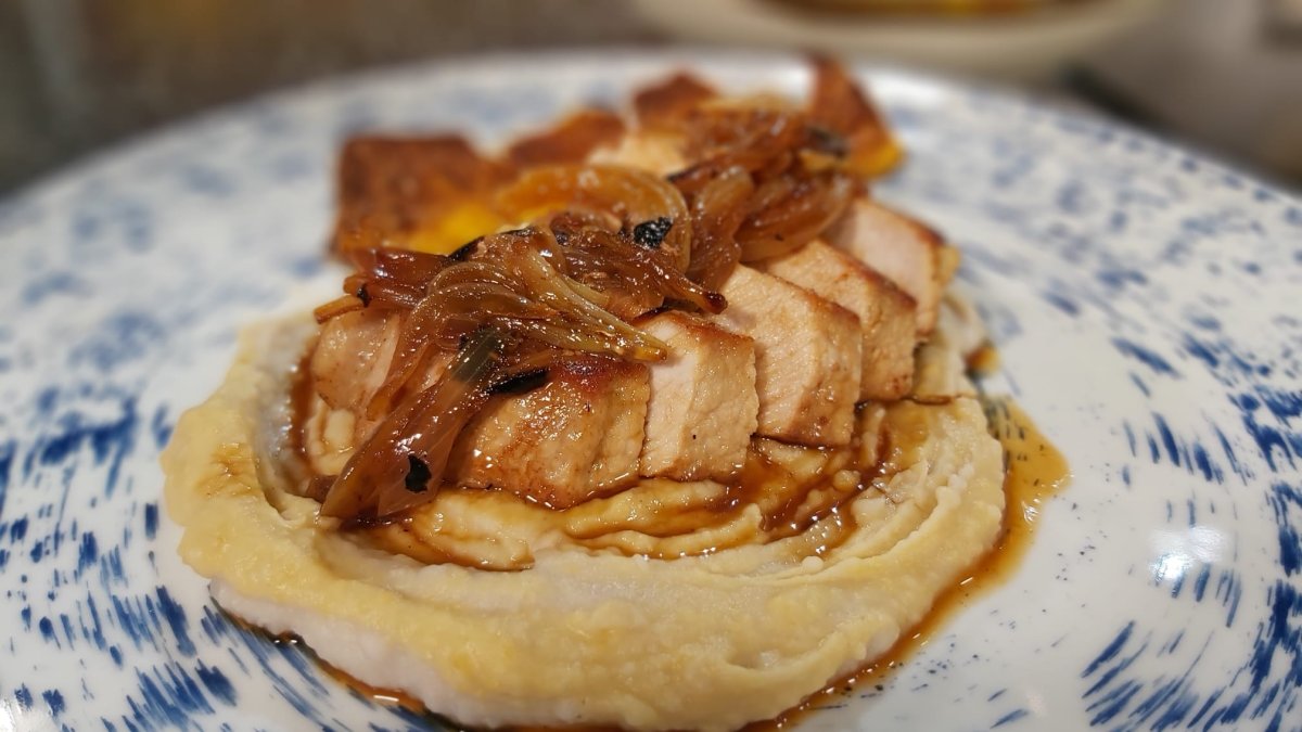 Receta de la chef Marilyn: Lomo de cerdo con majado de calabaza y ...