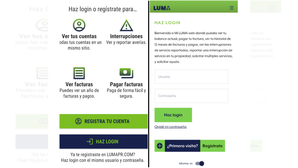 Luma reporta intermitencia en su aplicación y página Web – Telemundo ...