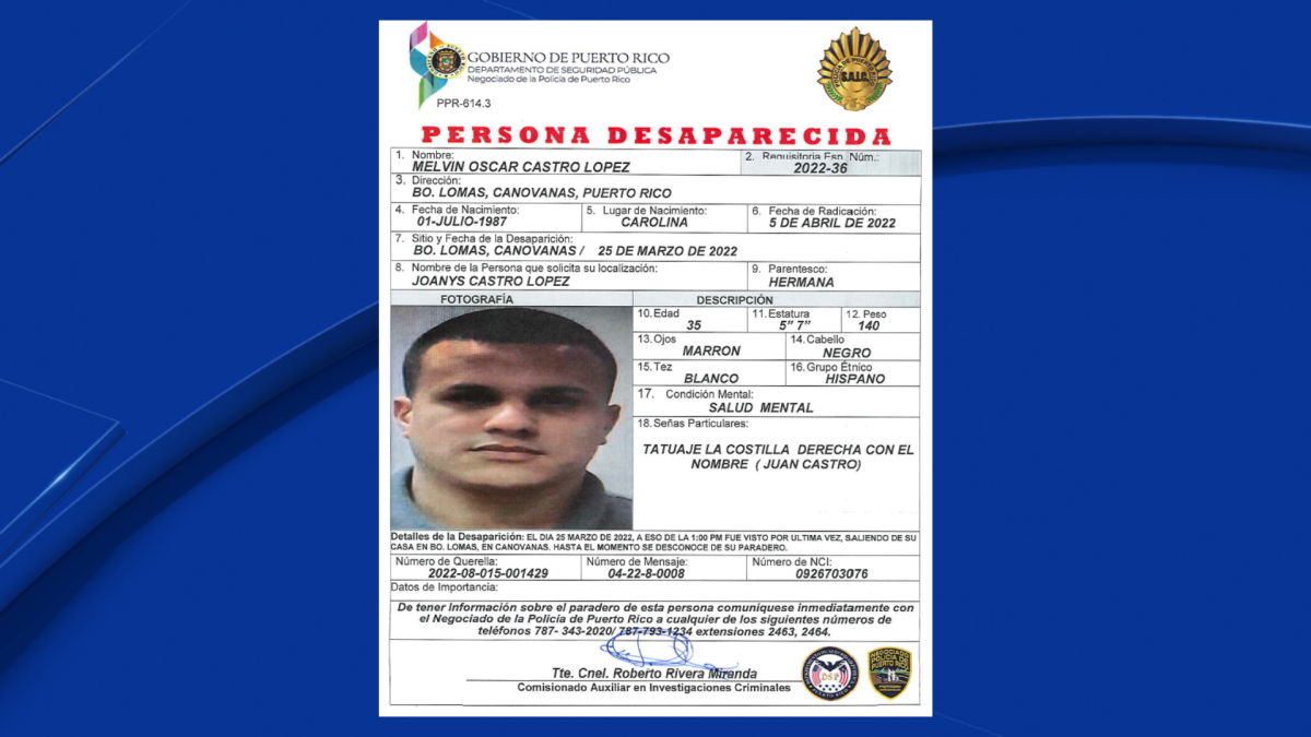 Buscan A Hombre Desaparecido En Canóvanas Telemundo Puerto Rico