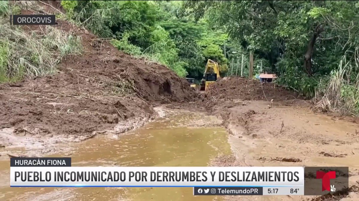Sin acceso casi todo Orocovis por impresionantes derrumbes – Telemundo ...
