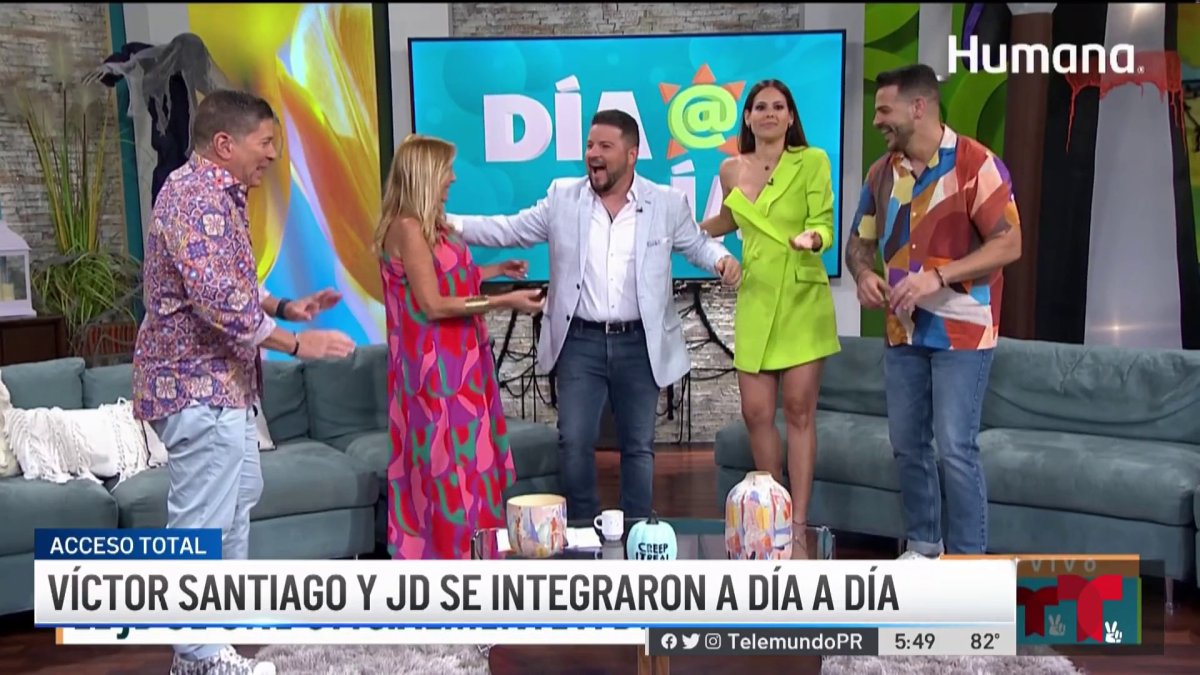 Víctor Santiago y JD se integran a Día a Día – Telemundo Puerto Rico