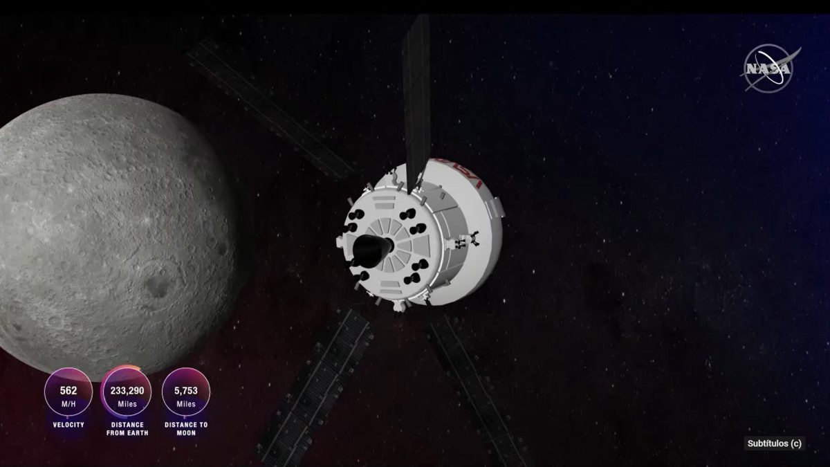 Artemis I: la nave espacial Orión se acerca a la Luna – Telemundo ...