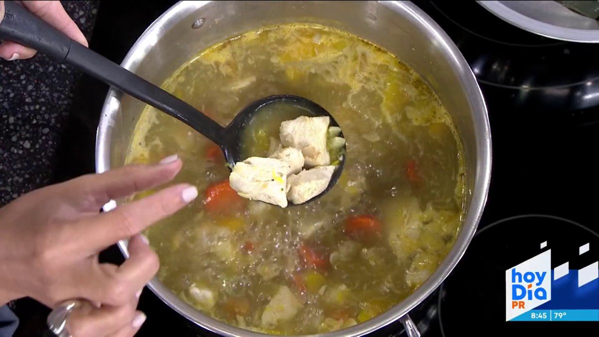 Sazón al día | Sopa de pollo y apio – Telemundo Puerto Rico