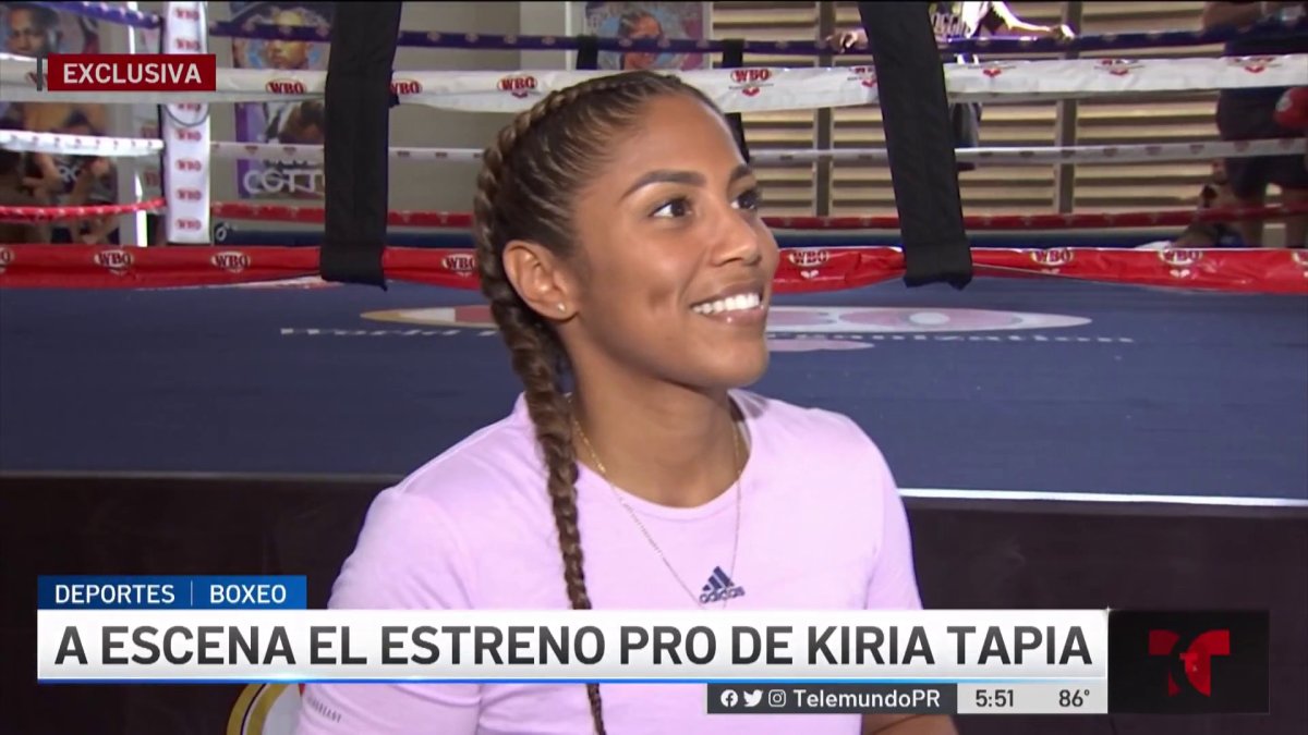 Kiria Tapia se prepara para debutar en el boxeo profesional – Telemundo ...