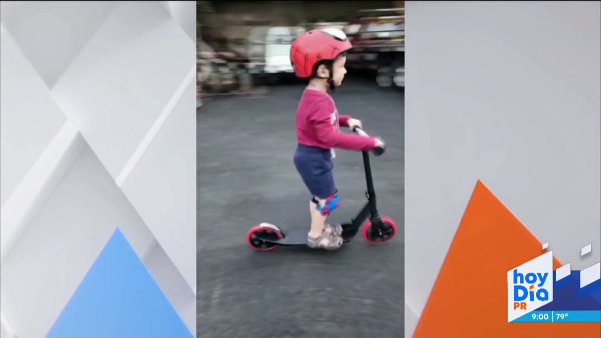 ¡Éjele! Johneil ya disfruta de su “scooter” – Telemundo Puerto Rico