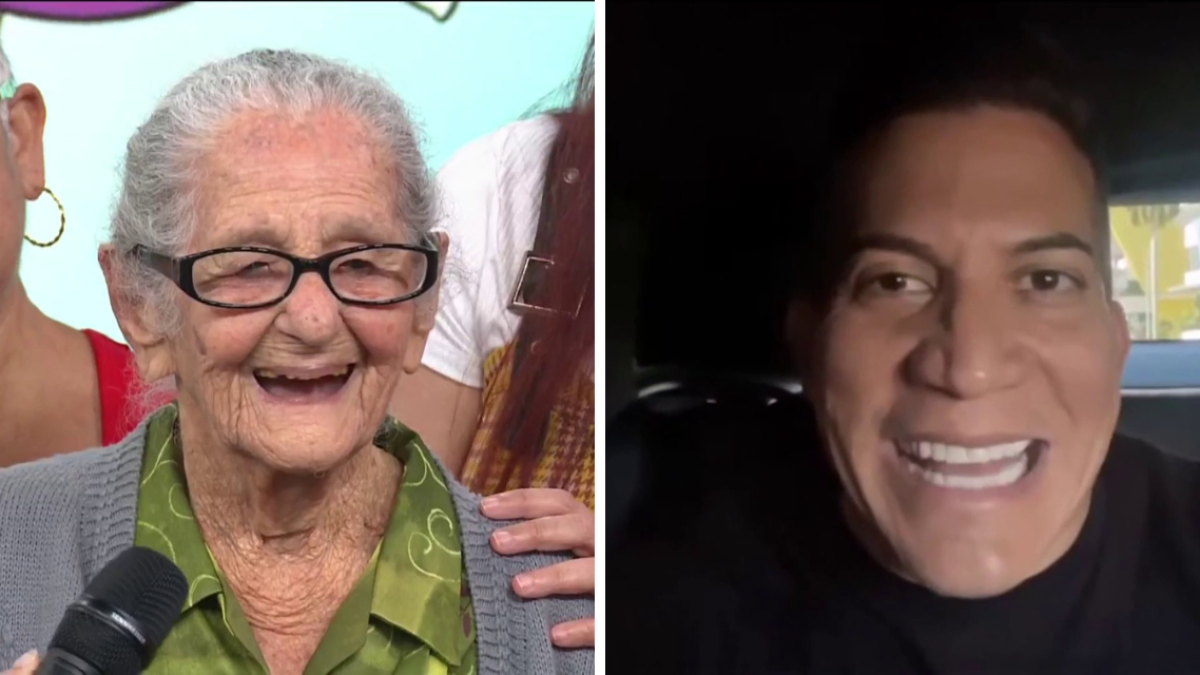 Feliz 100 años!”: Alex DJ sorprende a Doña Candelaria en su cumpleaños ...