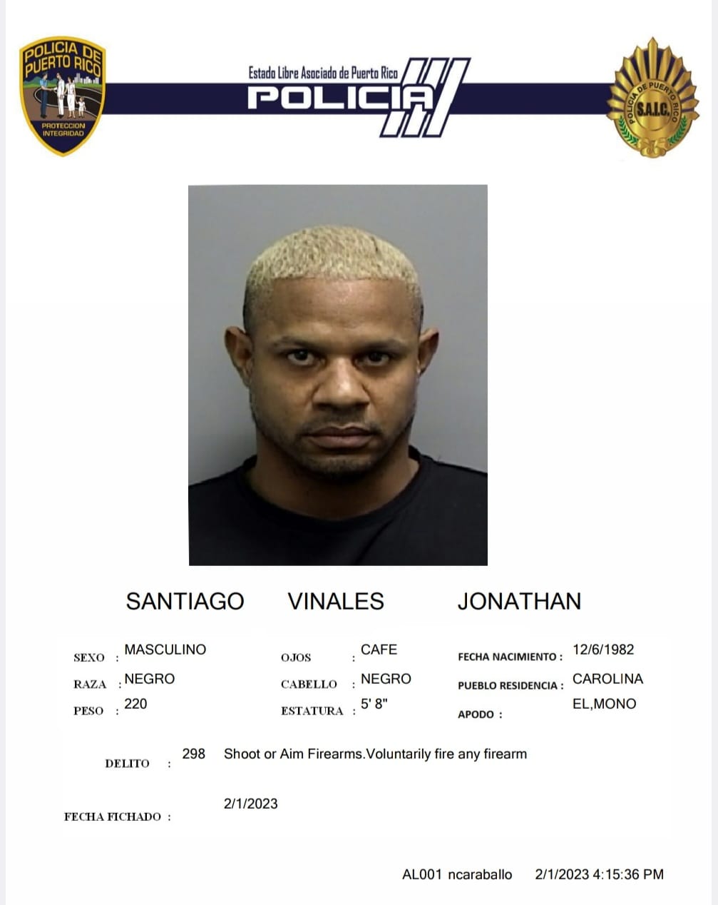 Arrestan nuevamente a uno de los más buscados – Telemundo Puerto Rico