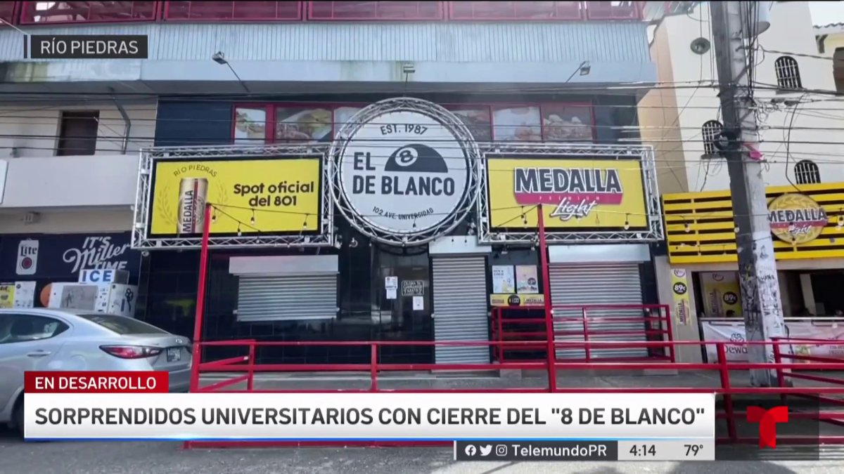 Anuncian cierre del icónico “8 de Blanco” – Telemundo Puerto Rico