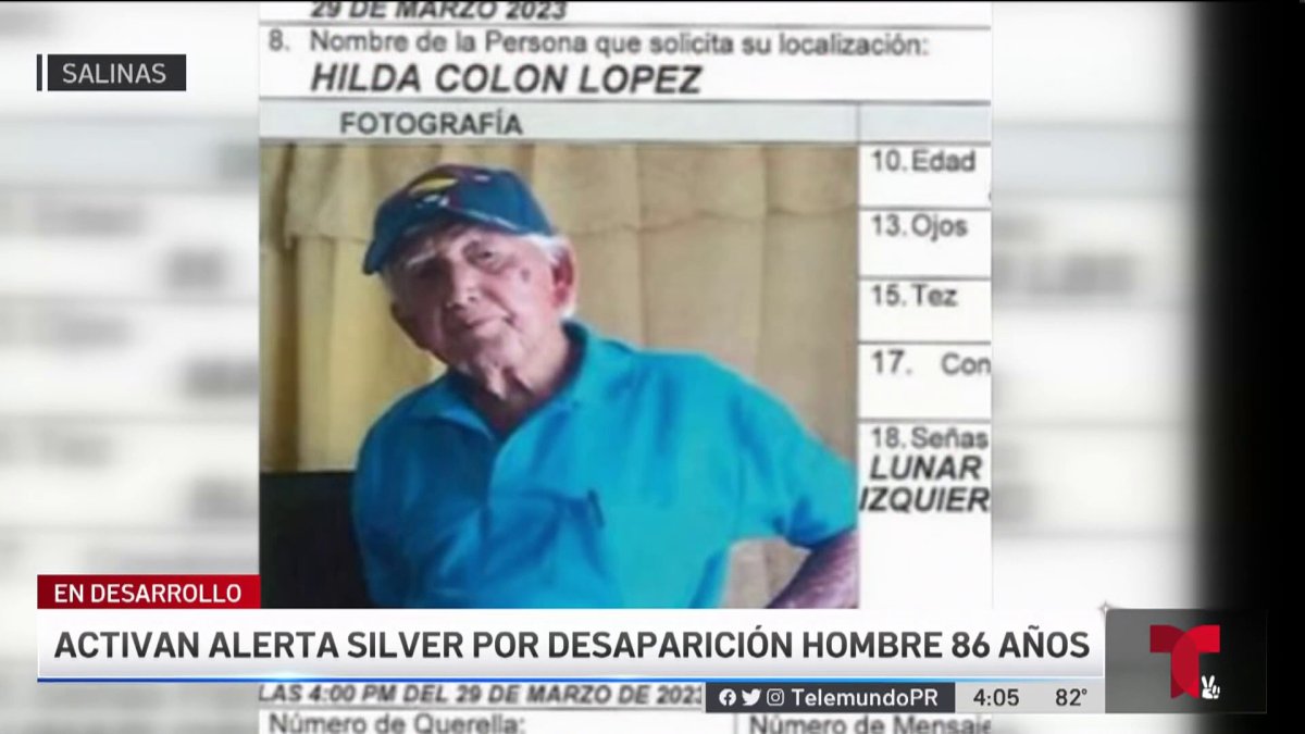 Activan Alerta Silver: buscan a paciente de alzheimer en Salinas ...