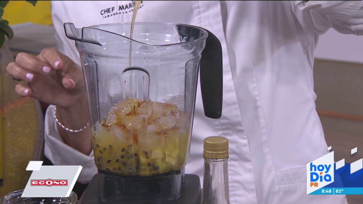 Sazón al día | Margarita de mangó y parcha – Telemundo Puerto Rico