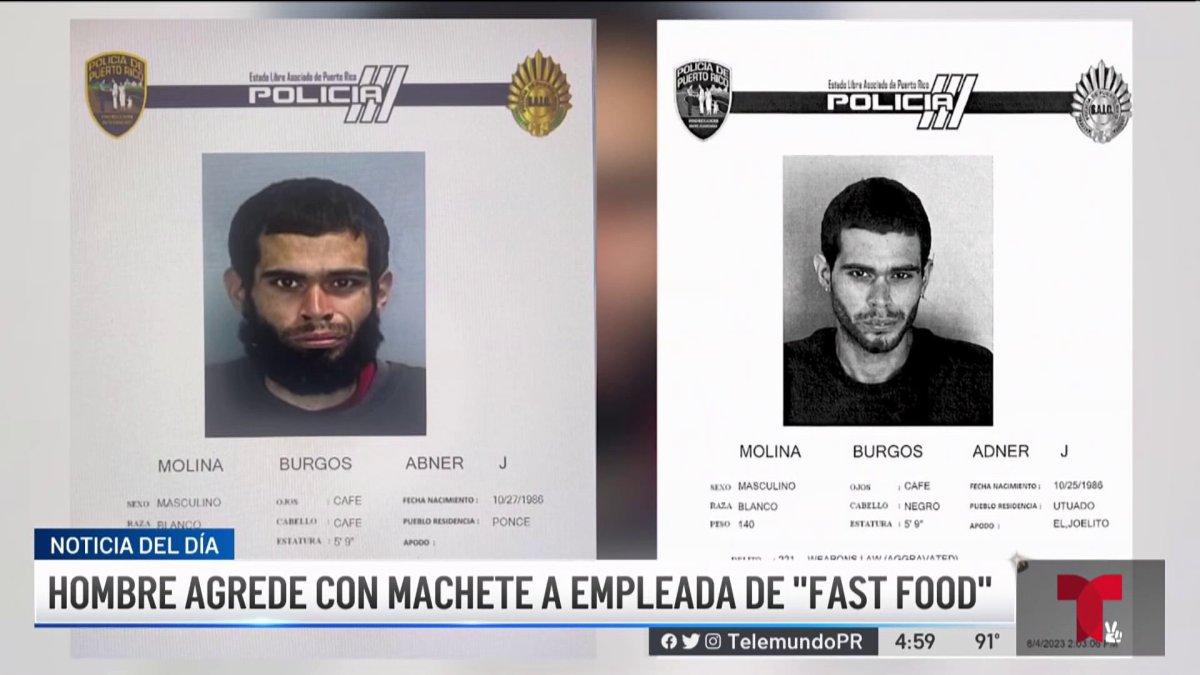 A prisión deambulante que agredió con machete a empleada de fast-food ...