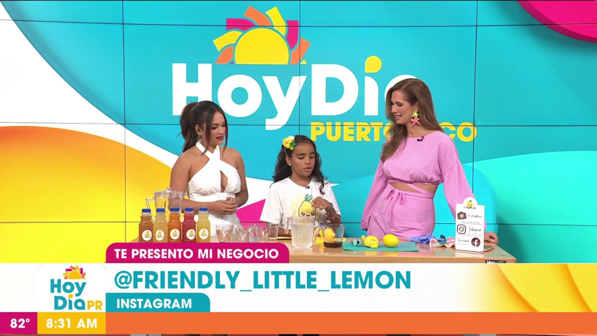 Niña lanza su negocio de limonadas – Telemundo Puerto Rico