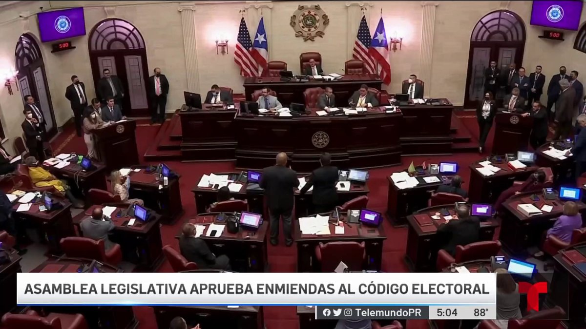 Legislatura aprueba enmiendas al código electoral – Telemundo Puerto Rico