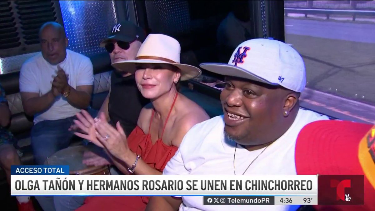Olga Tañón se va de rumba con los hermanos Rosario – Telemundo Puerto Rico