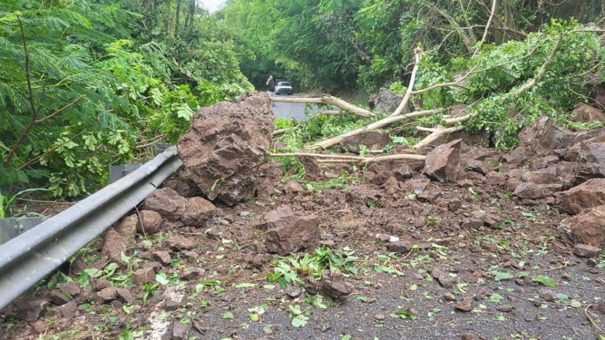 Cierran la PR-181 en Gurabo por derrumbe de rocas – Telemundo Puerto Rico