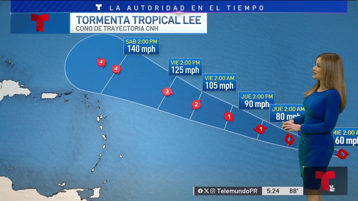 Se forma la tormenta tropical Lee – Telemundo Puerto Rico