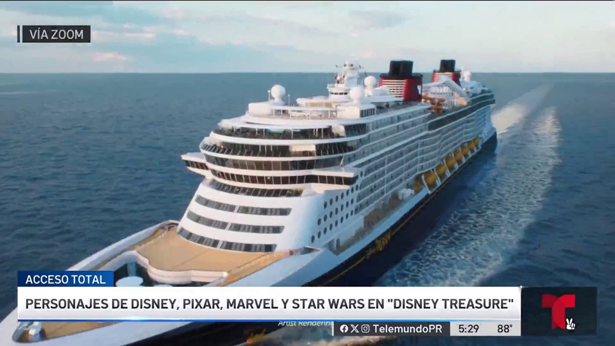 El crucero Disney Treasure promete grandes aventuras – Telemundo Puerto ...