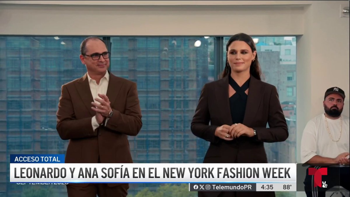 Leonardo Cordero y su hija Ana Sofía plantan bandera en el New York Fashion Week – Telemundo ...