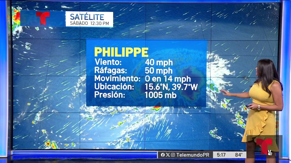 Se forma la tormenta tropical Philippe – Telemundo Puerto Rico