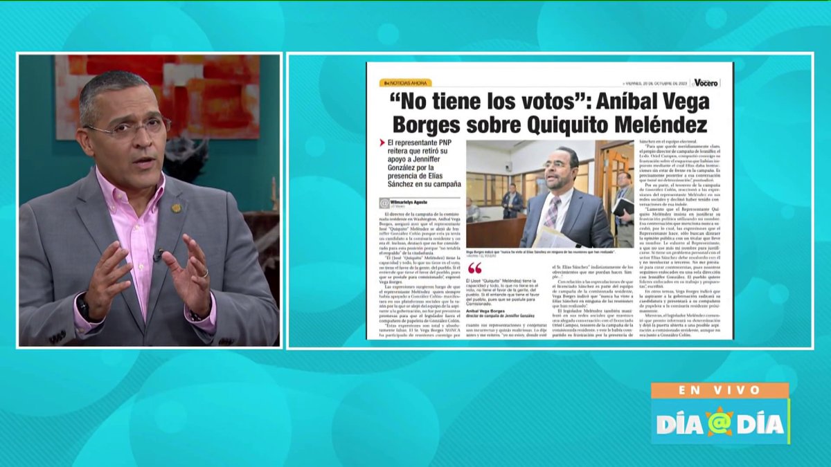Quiquito Meléndez insiste en que salió de la campaña de JGo por Elías ...