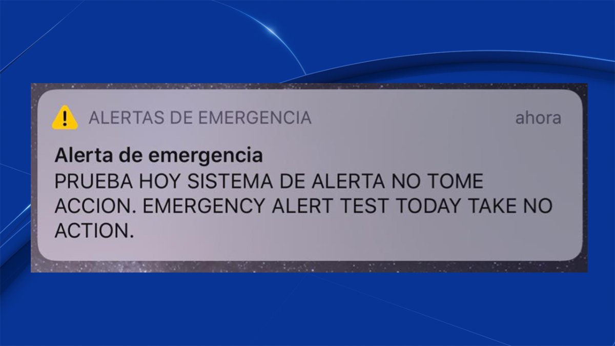 Realizarán prueba nacional de alerta de emergencia – Telemundo Puerto Rico