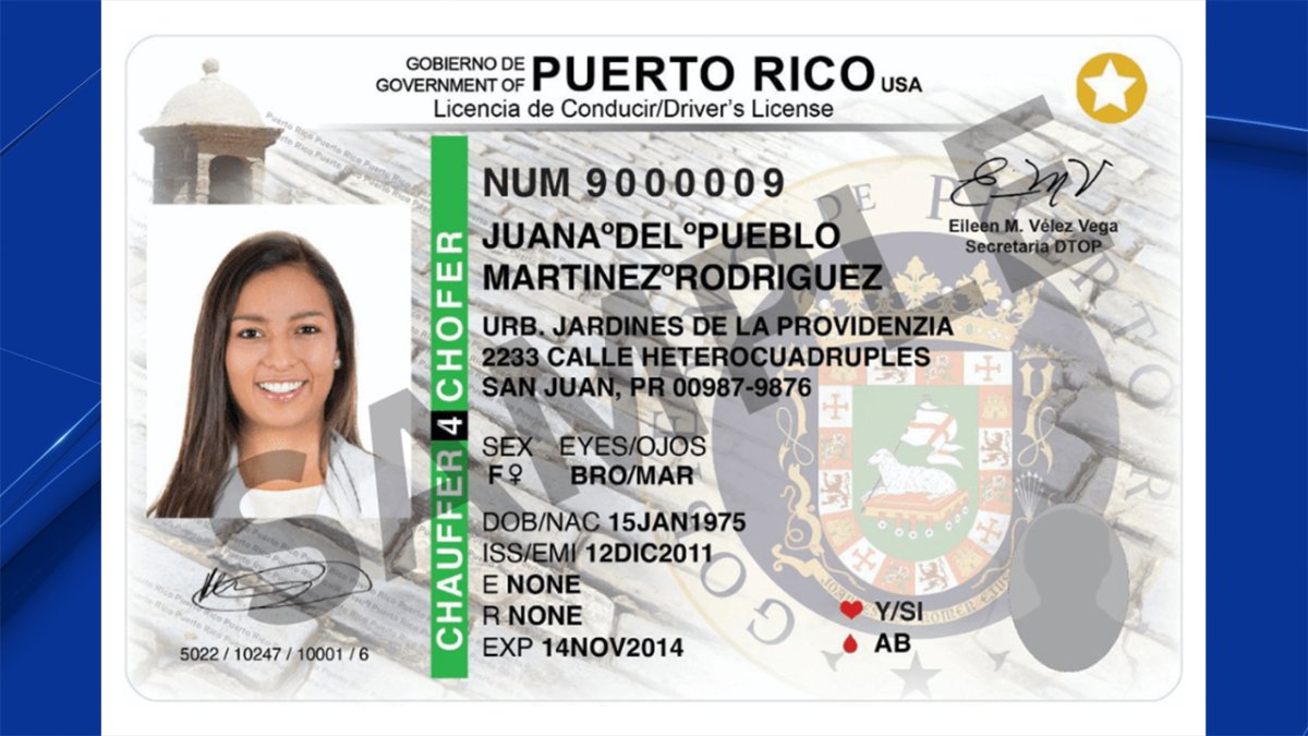 DTOP anuncia nuevo formato en las licencias de conducir – Telemundo ...