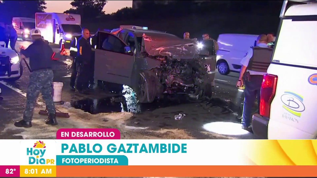 Tapón en el expreso 22 por accidente con camión – Telemundo Puerto Rico
