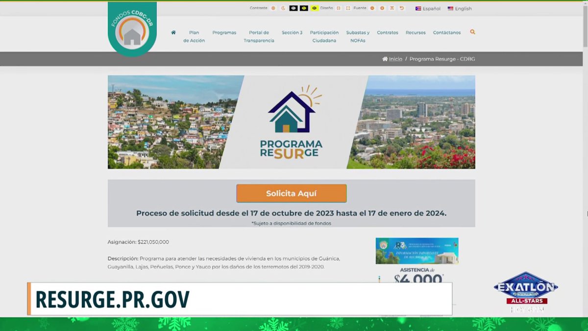 Programa Resurge ayuda a reparar o reconstruir viviendas de afectados por terremotos – Telemundo ...
