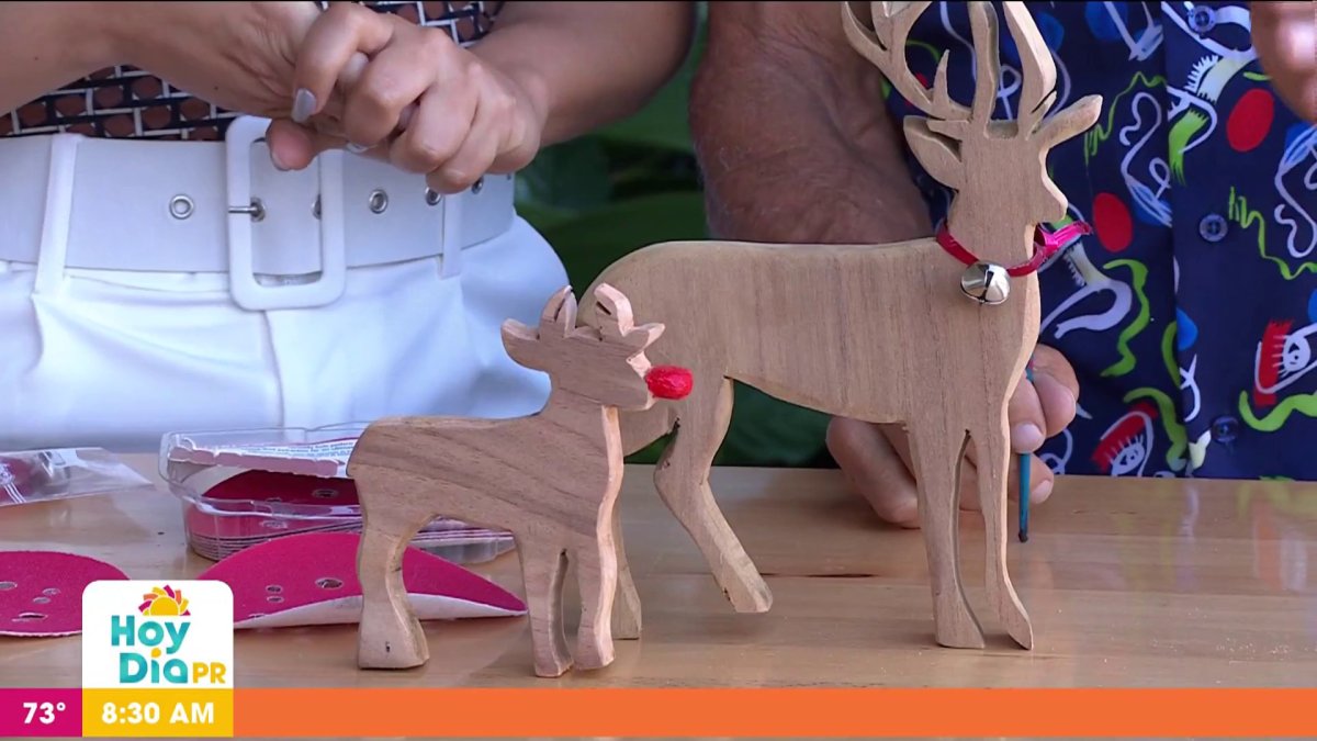 ¡Espectacular! Douglas crea un “Rudolph” en madera – Telemundo Puerto Rico