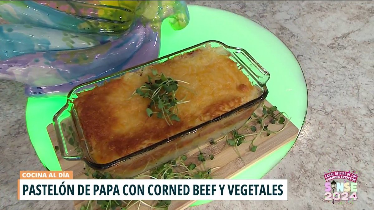 Cocina al día | Pastelón de papa con corned beef – Telemundo Puerto Rico