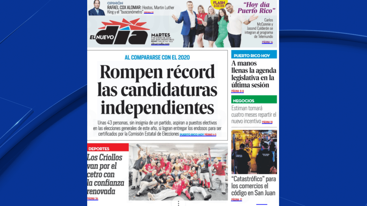 Elenco de Hoy Día Puerto Rico encabeza la portada de El Nuevo Día ...