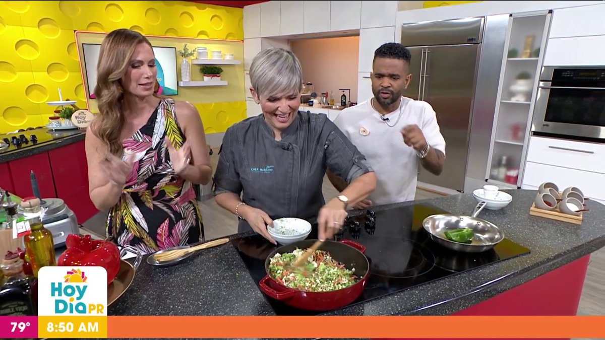 Cómo hacer pimientos rellenos de arroz frito de coliflor – Telemundo ...