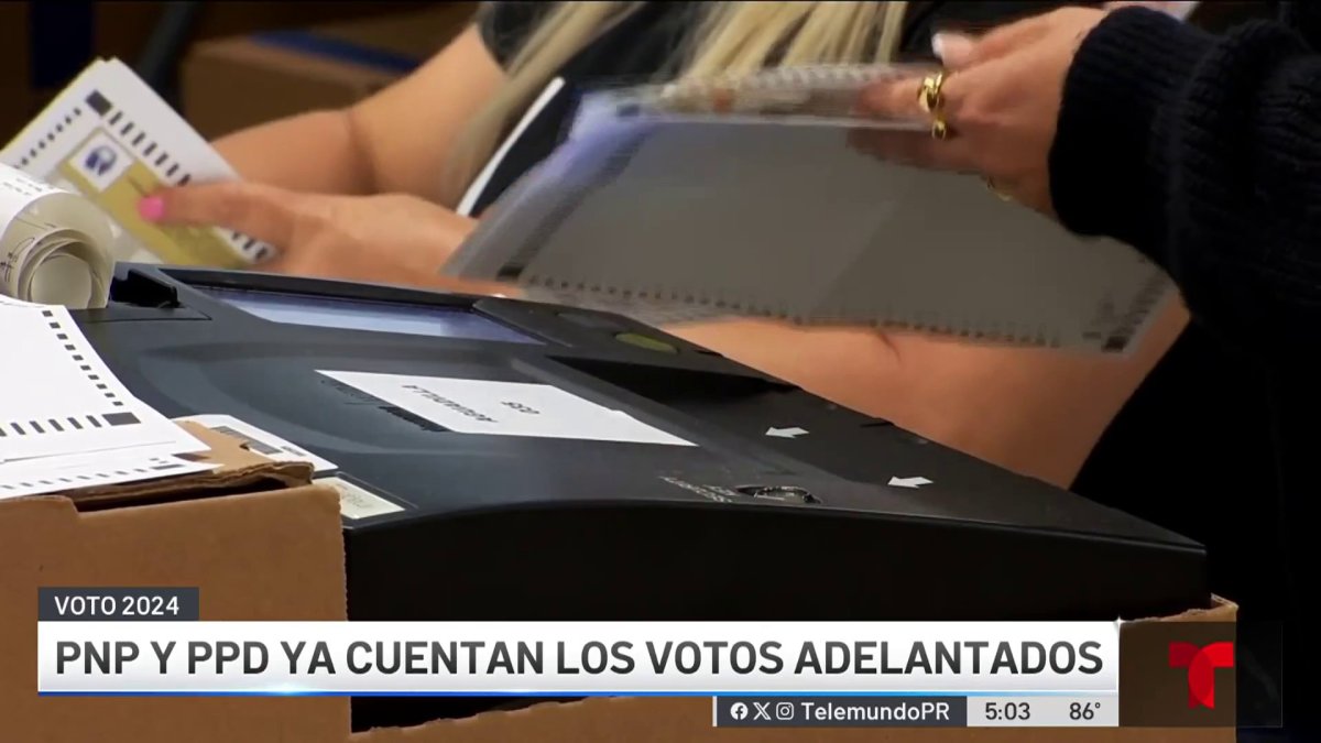PNP y PPD empiezan a contar los votos adelantados – Telemundo Puerto Rico