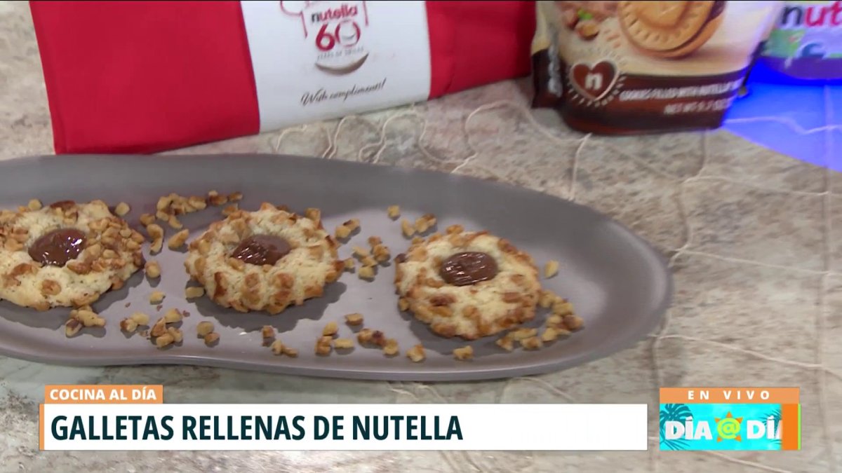 Cocina al día | Galletas rellenas de Nutella – Telemundo Puerto Rico