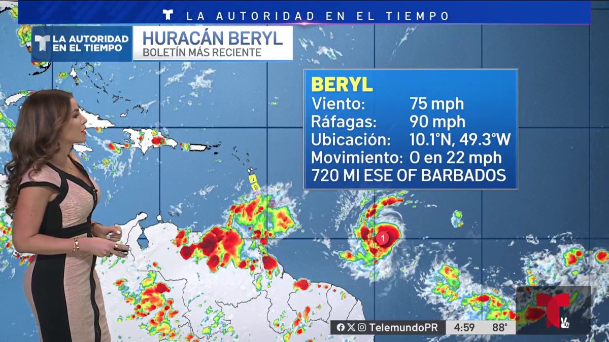 Tormenta Beryl se convierte en huracán – Telemundo Puerto Rico