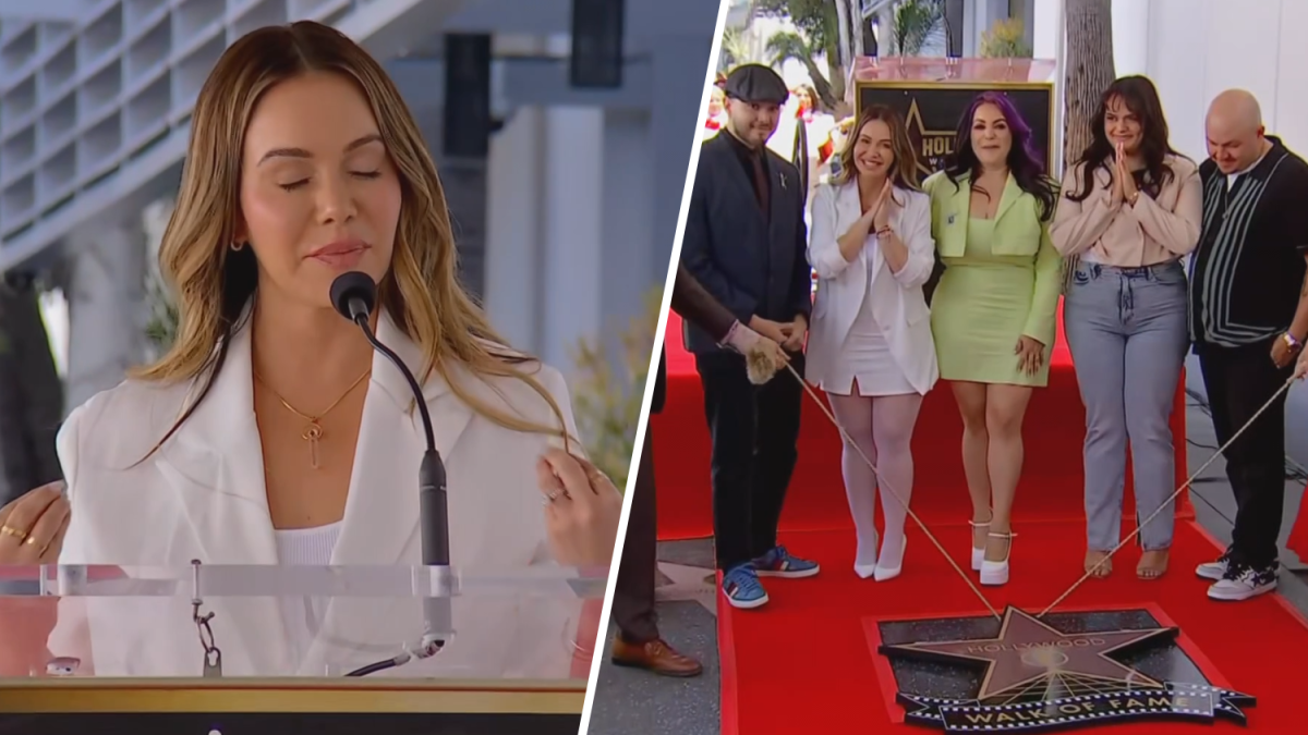 Chiquis Rivera Llora Al Al Recibir La Estrella De Su Madre Telemundo Puerto Rico