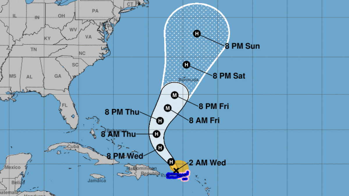 Actualizaciones en vivo de la trayectoria de la tormenta tropical Ernesto – Telemundo Puerto Rico
