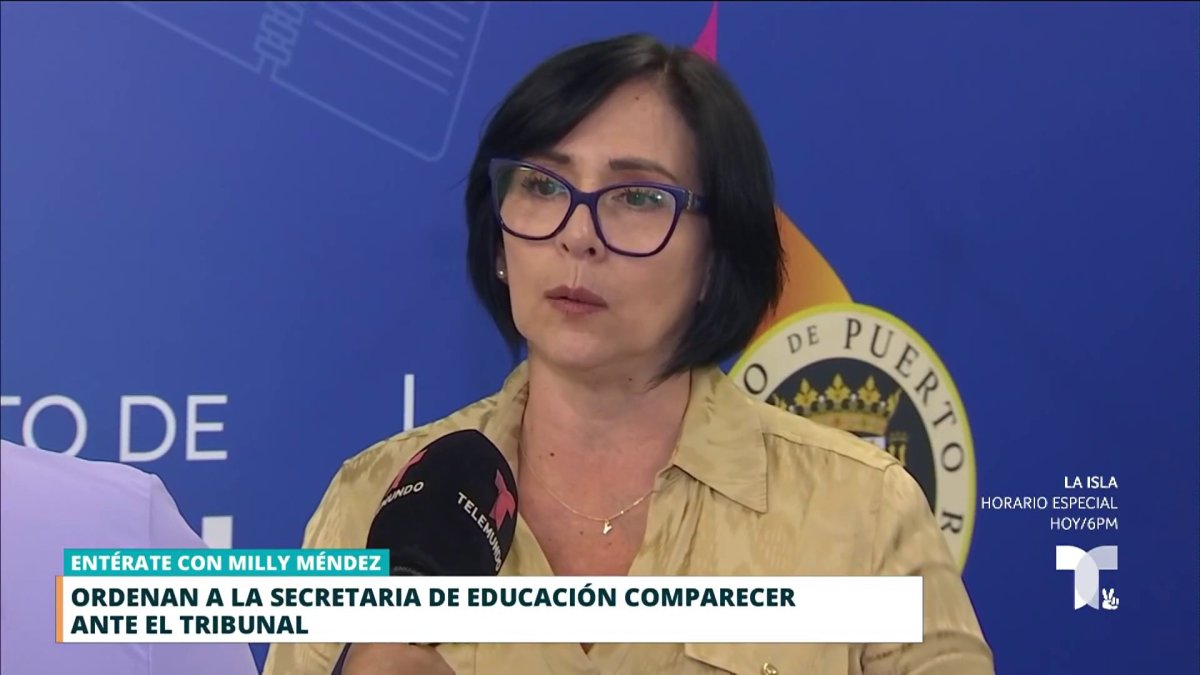 Tribunal ordena comparecencia de la secretaria de Educación – Telemundo ...
