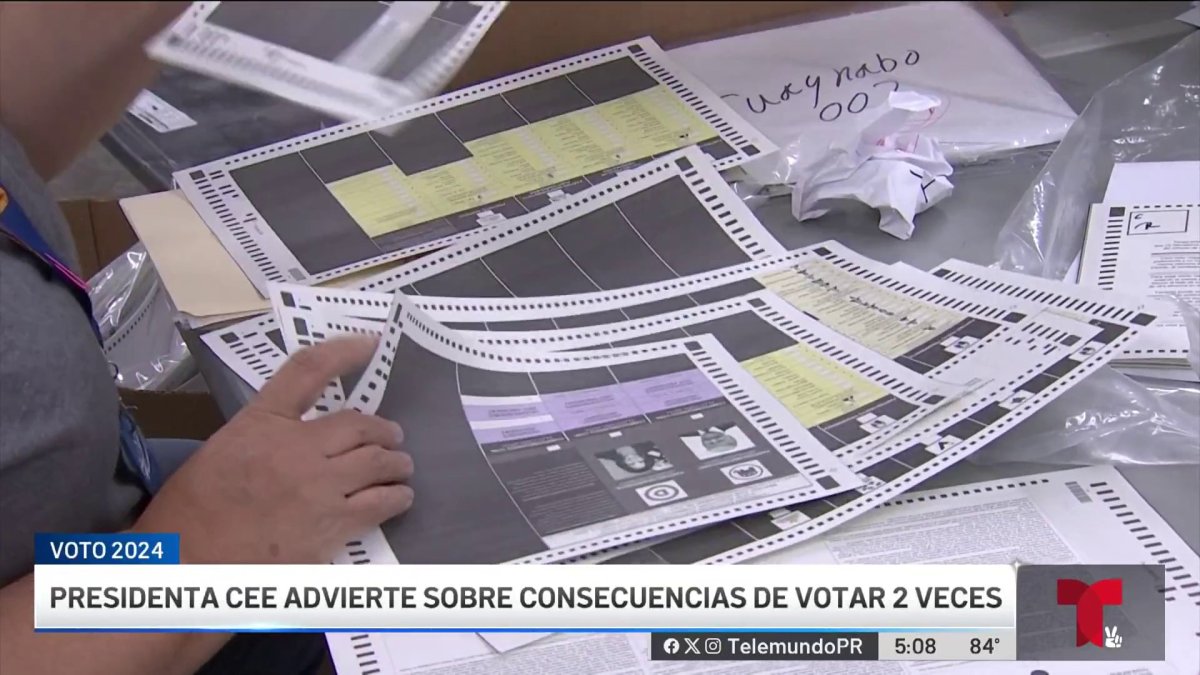 Presidenta de la CEE advierte: delito grave votar dos veces – Telemundo ...