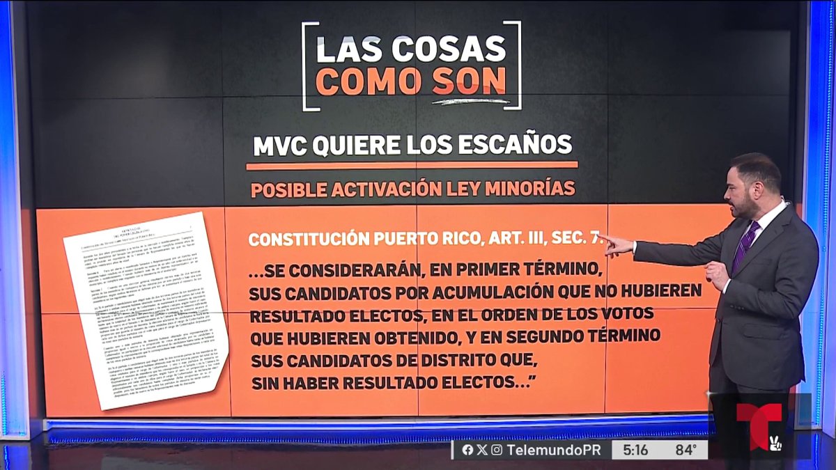 MVC quiere los escaños – Telemundo Puerto Rico