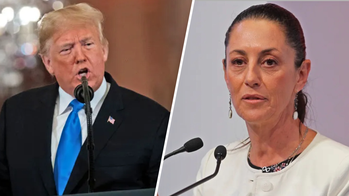 Dos versiones llamada Sheinbaum Trump: México fronteras abiertas ...