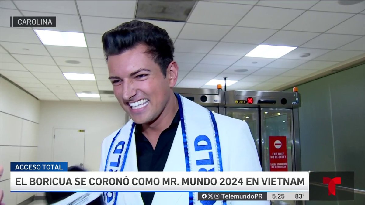 Emocionado Danny Mejía al llegar a Puerto Rico – Telemundo Puerto Rico