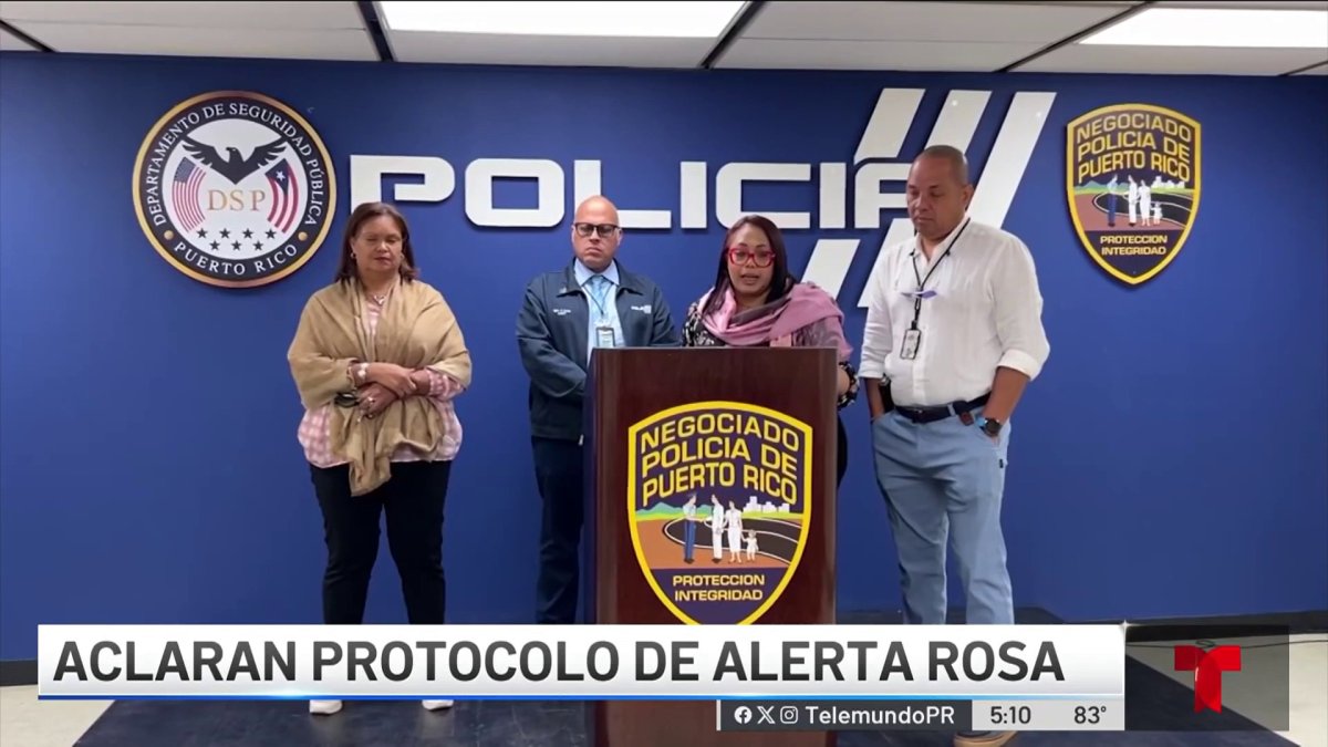 Defienden el protocolo de la Alerta Rosa – Telemundo Puerto Rico