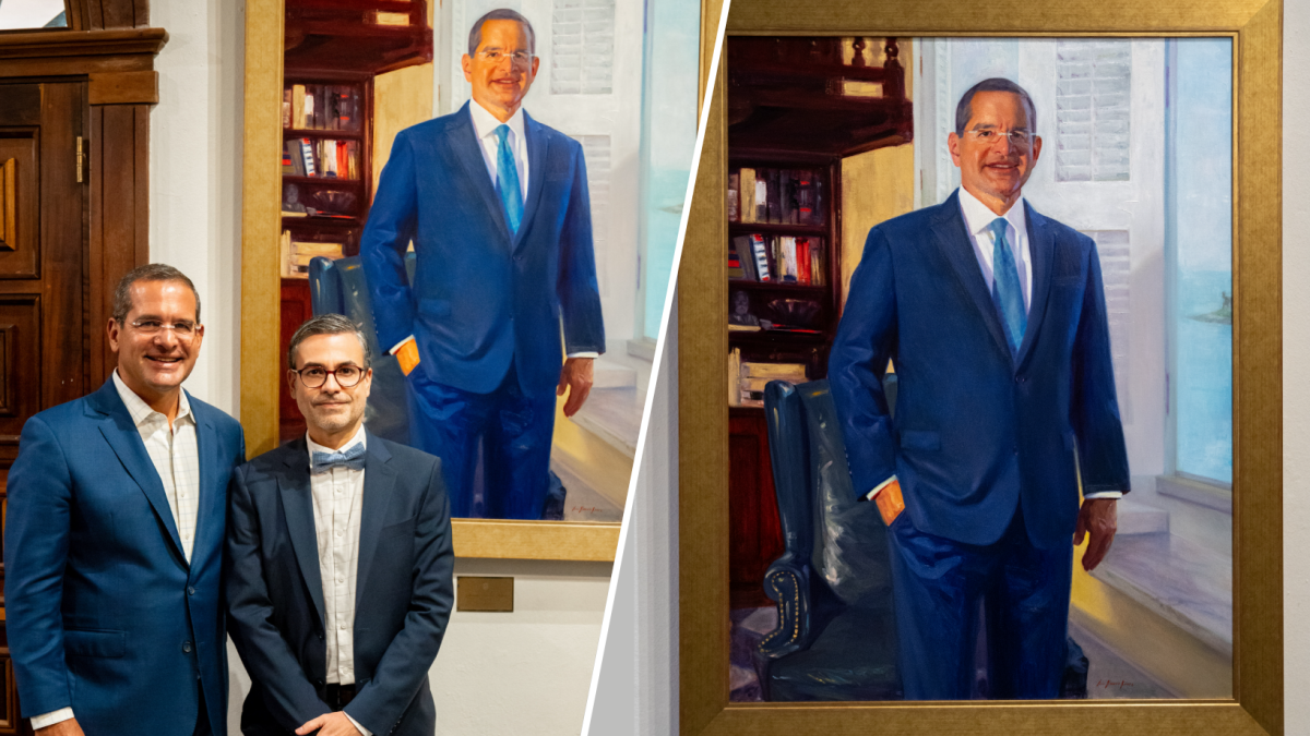 Retrato de Pedro Pierluisi al óleo es develado en La Fortaleza ...