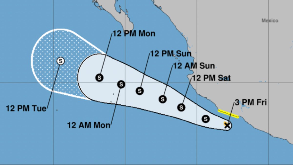 Depresión tropical Mario cerca de México: sigue su trayectoria ...