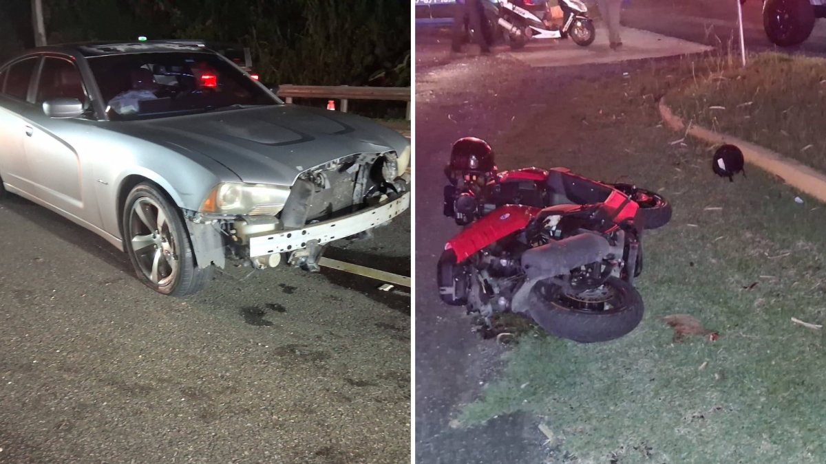 Reportan accidente entre vehículo y motoras en Moca – Telemundo Puerto Rico