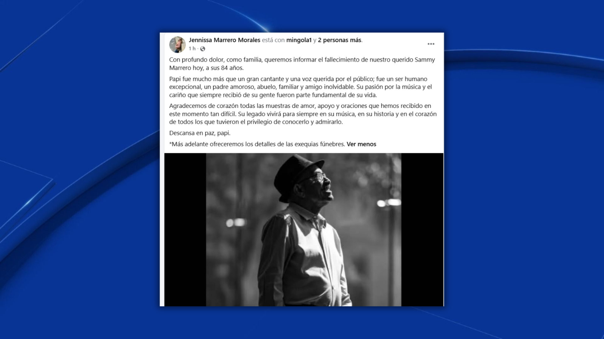 Muere el cantante y sonero puertorriqueño Sammy Marrero – Telemundo ...